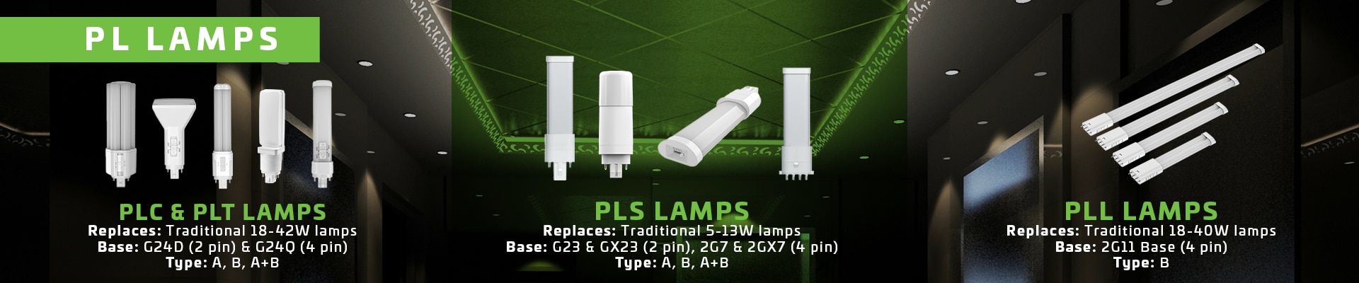 Products > LED Lamps > PL Lamps